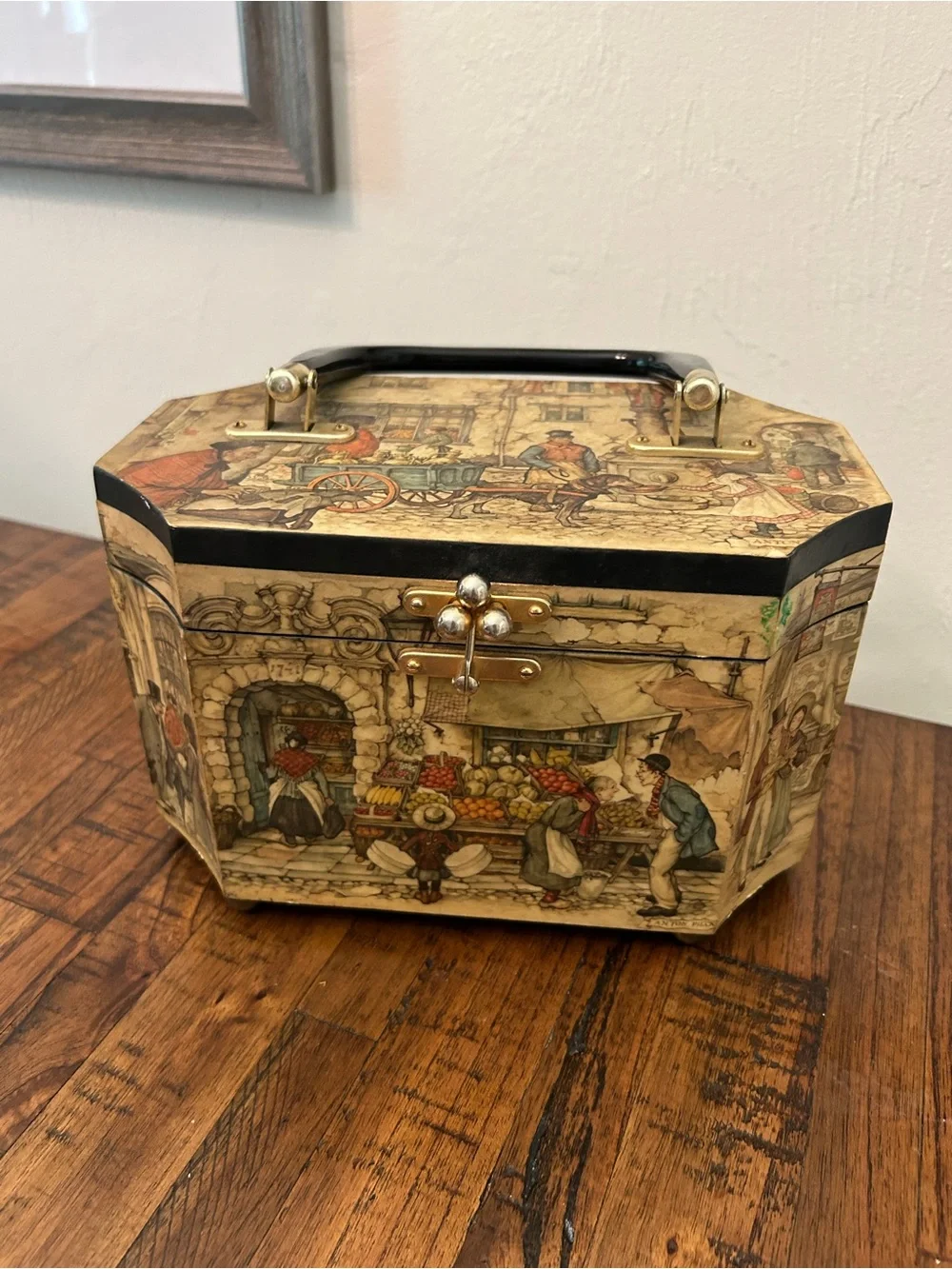 Anton Pieck | Bags | Vintage 7s Anton Pieck Box Purse | Poshmark